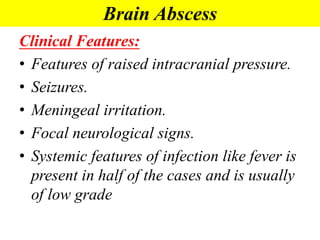 Brain Abscess it's causes and treatment and sign symptoms | PDF