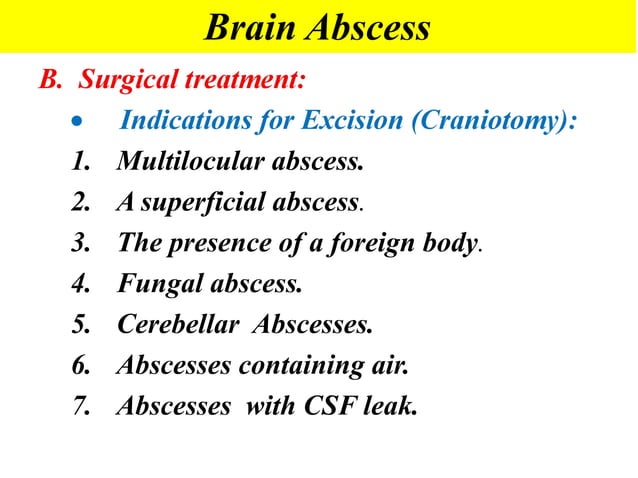 Brain Abscess it's causes and treatment and sign symptoms | PDF