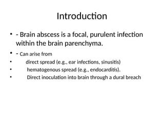 Brain Abscess from the Neurosurgical POV.pptx