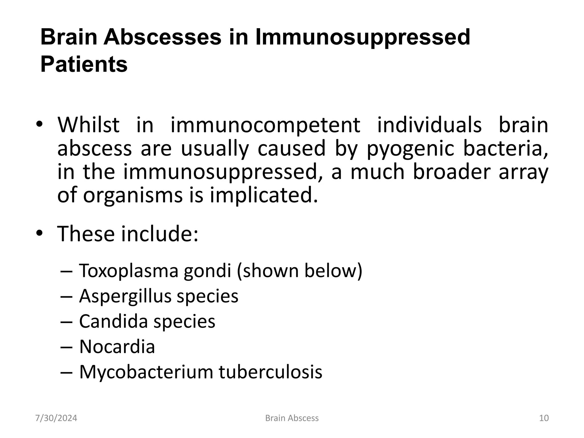 brain abscess explained in details, management | PPTX