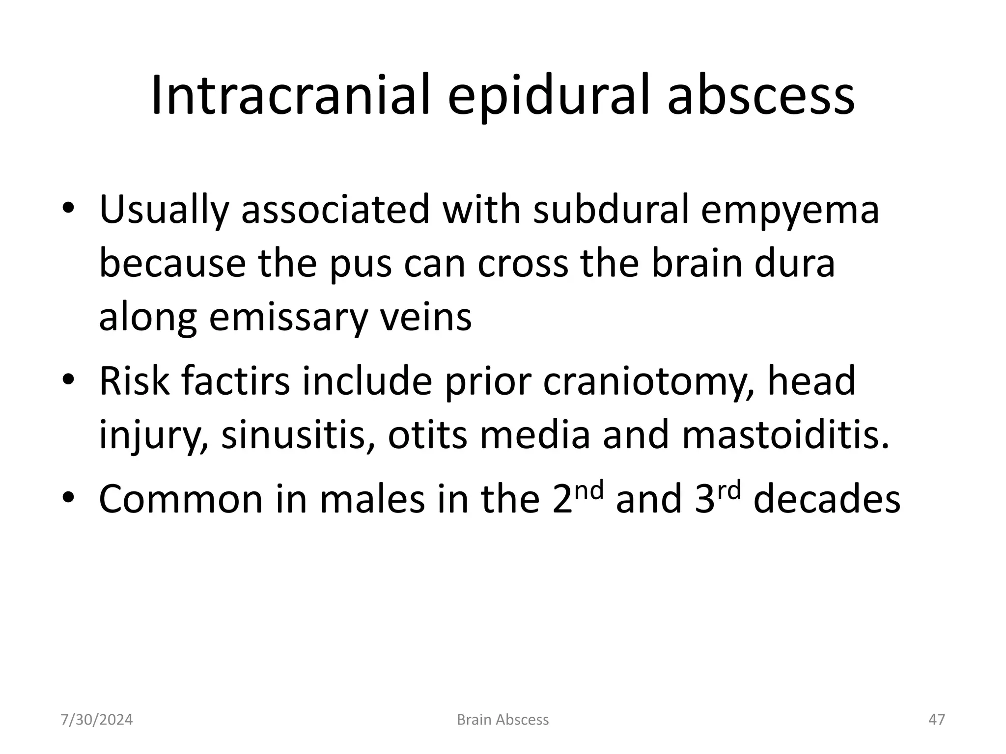 brain abscess explained in details, management | PPTX