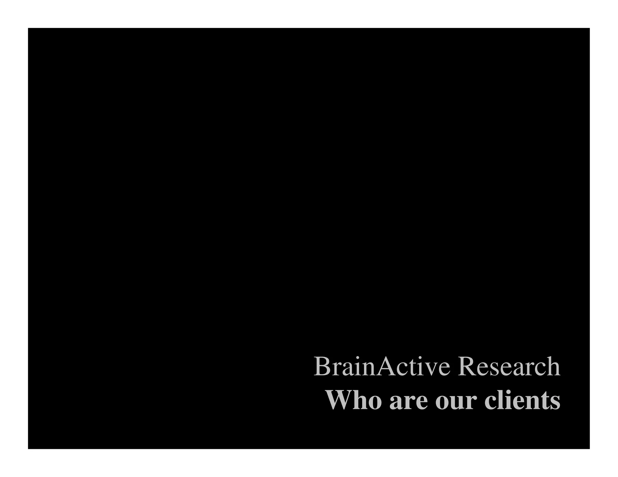 BrainActive MR Presentation | PPT