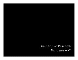 BrainActive MR Presentation | PPT