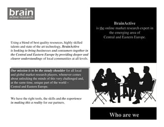 BrainActive MR Presentation | PPT