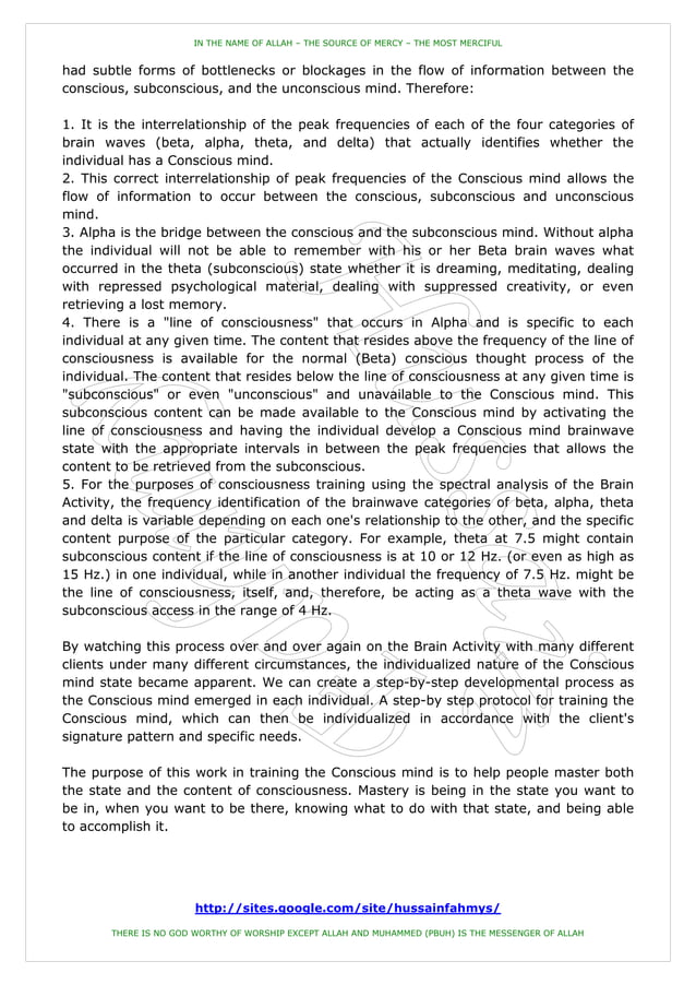 Brain Activity | PDF | Islam | Religion & Spirituality