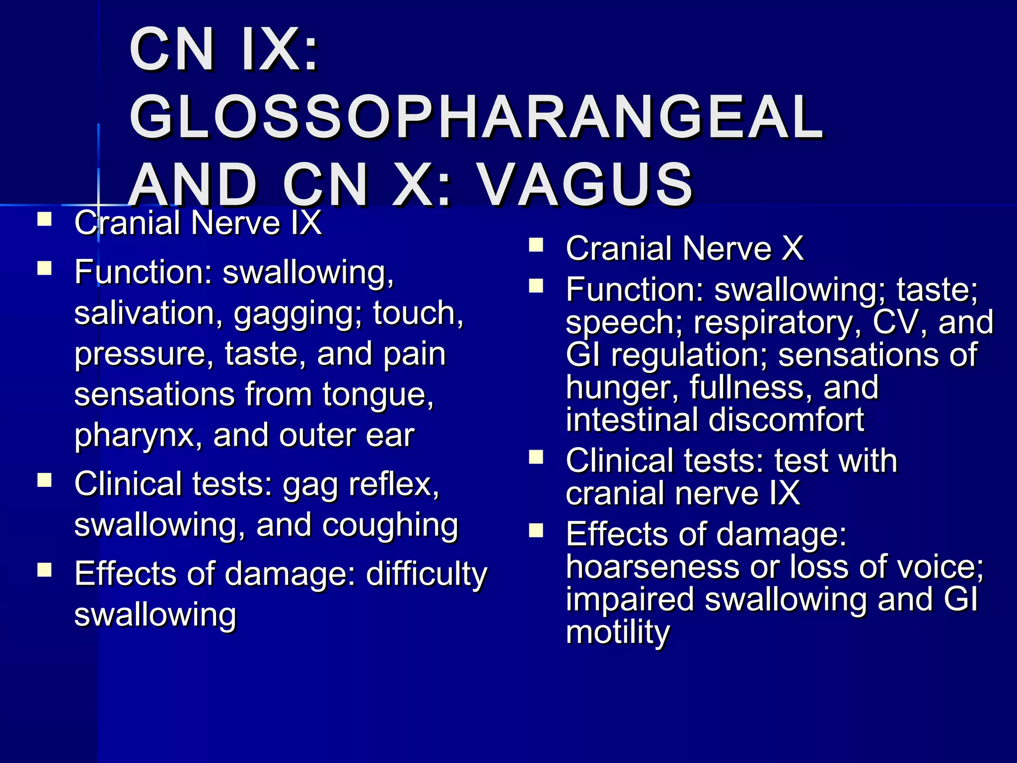 Brain and cranial nerves | PPT