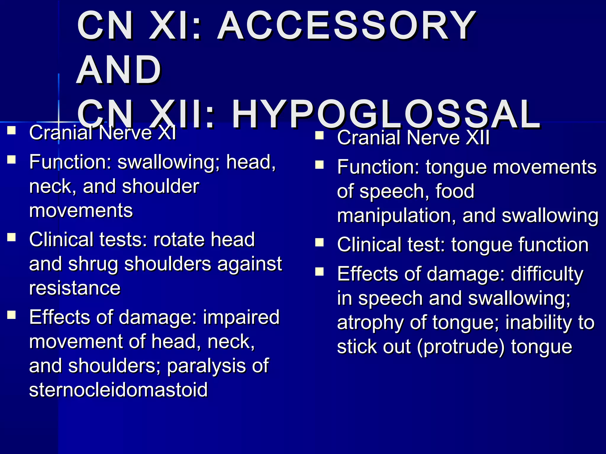 Brain and cranial nerves | PPT