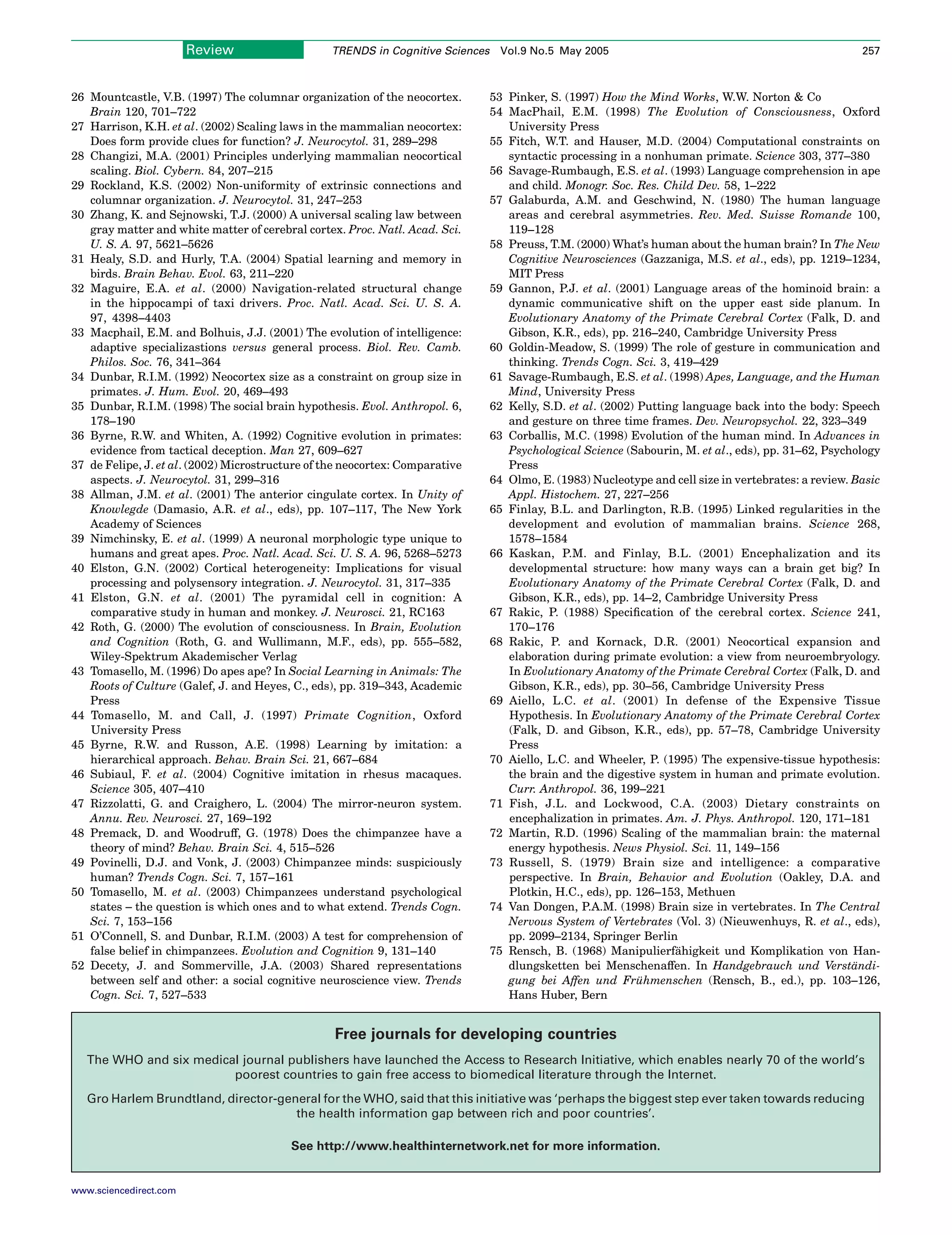 Brain and intelligence evol | PDF