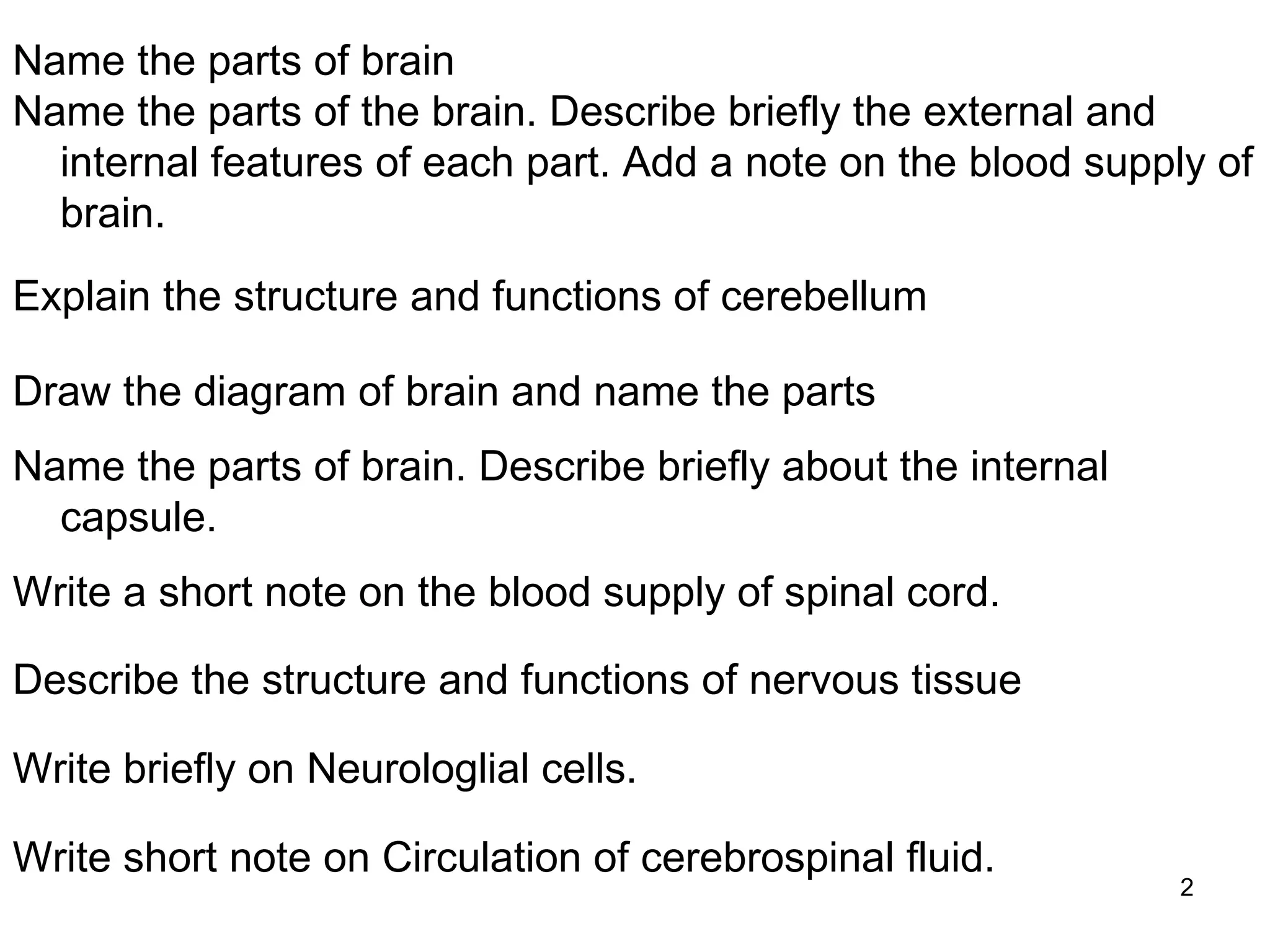 Brain And Its Parts2 | PPT