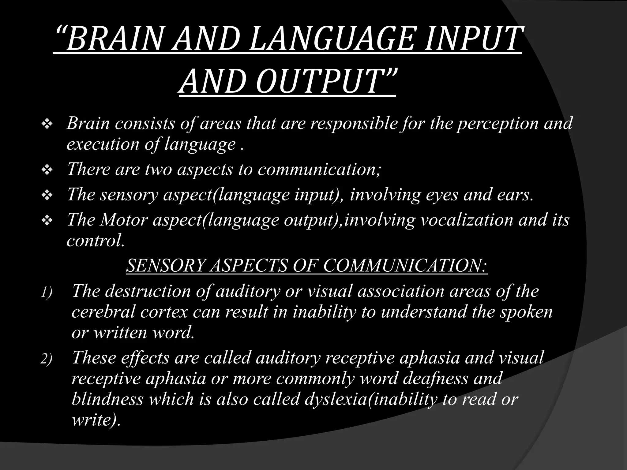 Brain and Language final 1 ggghhhhh.pptx | Brain and Nervous System Disorders | Diseases and ...