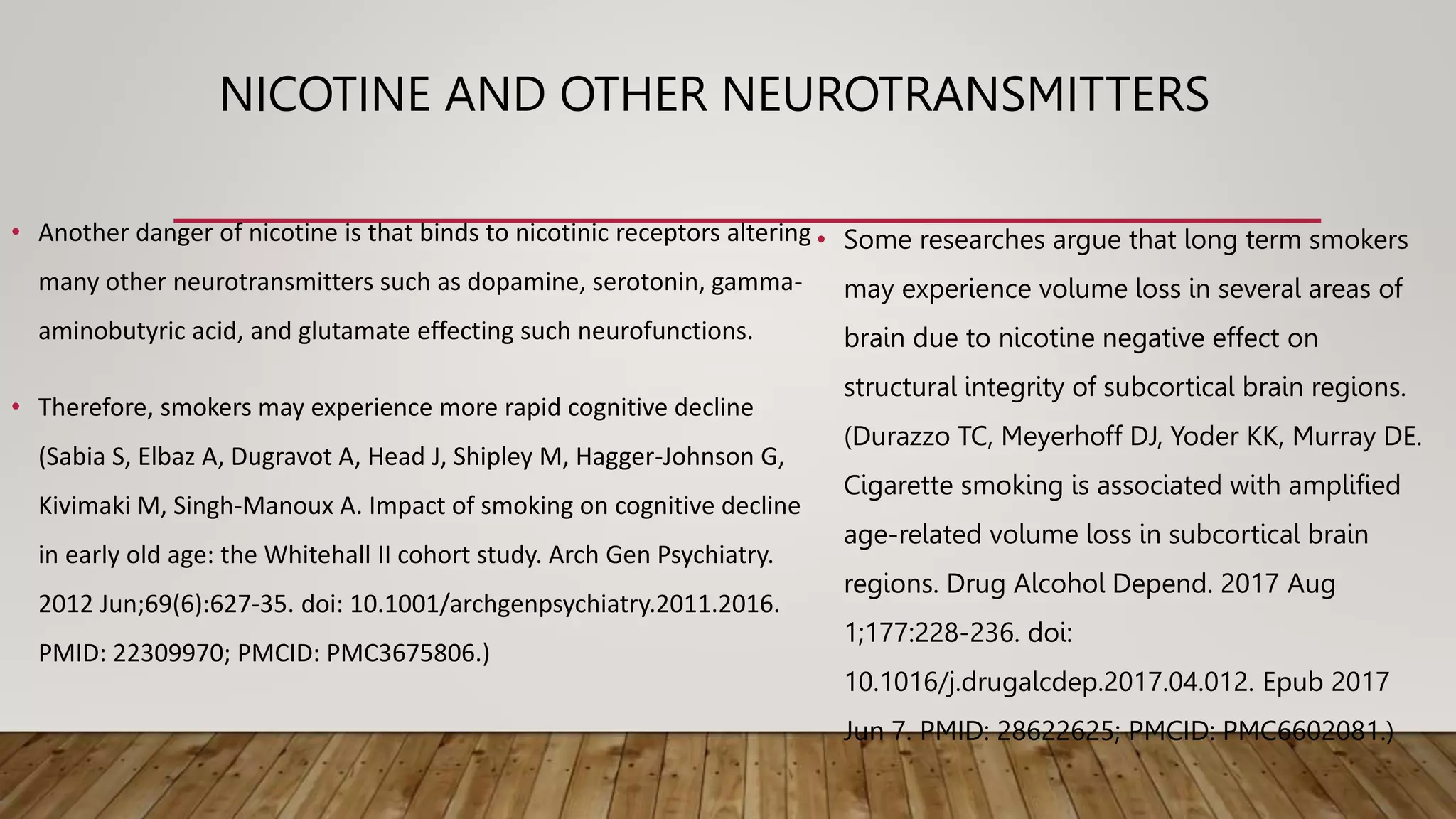 Brain and nicotine addiction.pptx | Smoking Cessation | Wellness