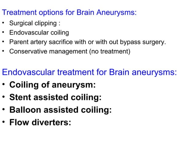 Brain aneurysm coiling | PPT