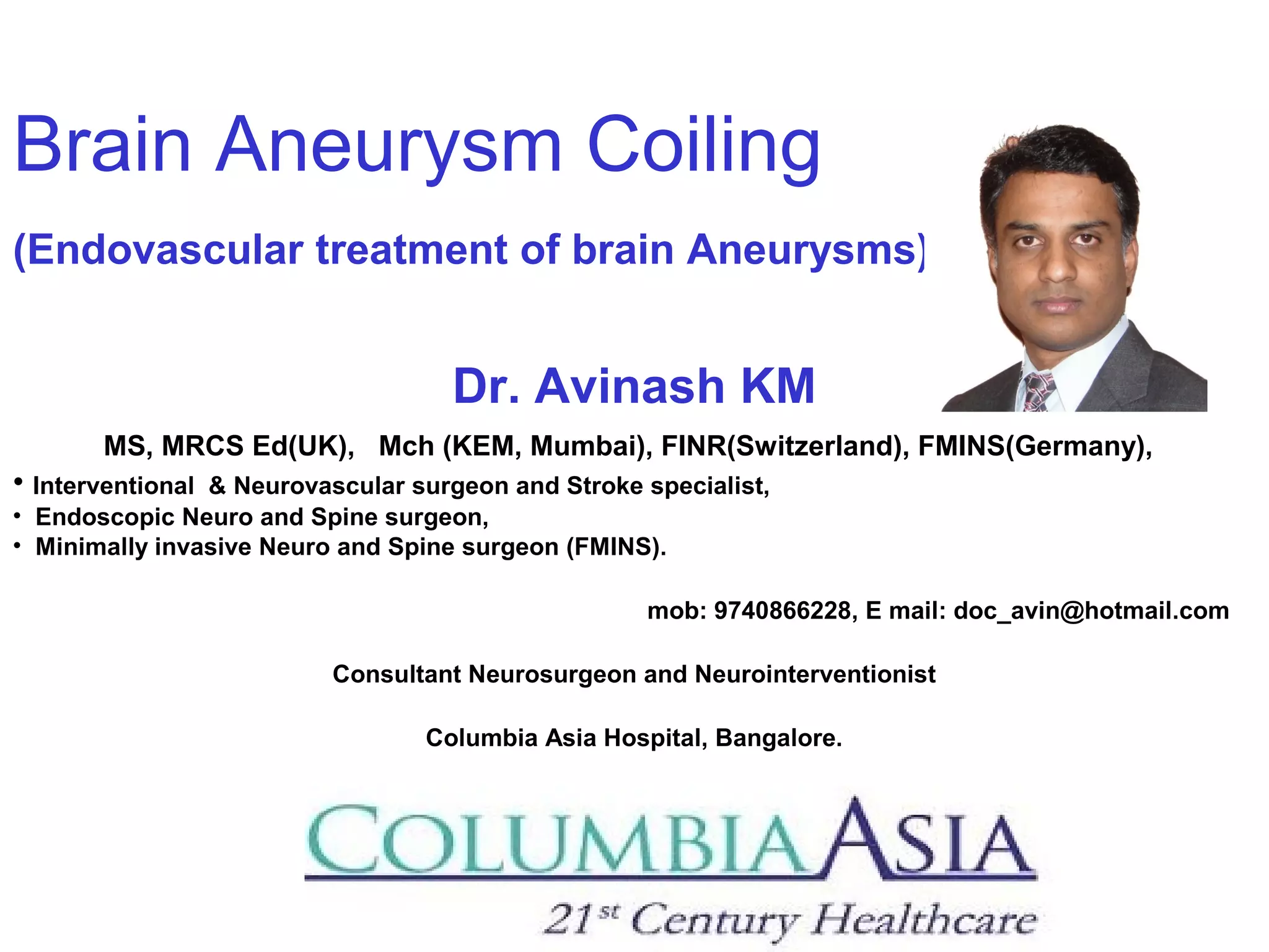 Endovascular Neurosurgery | PPT