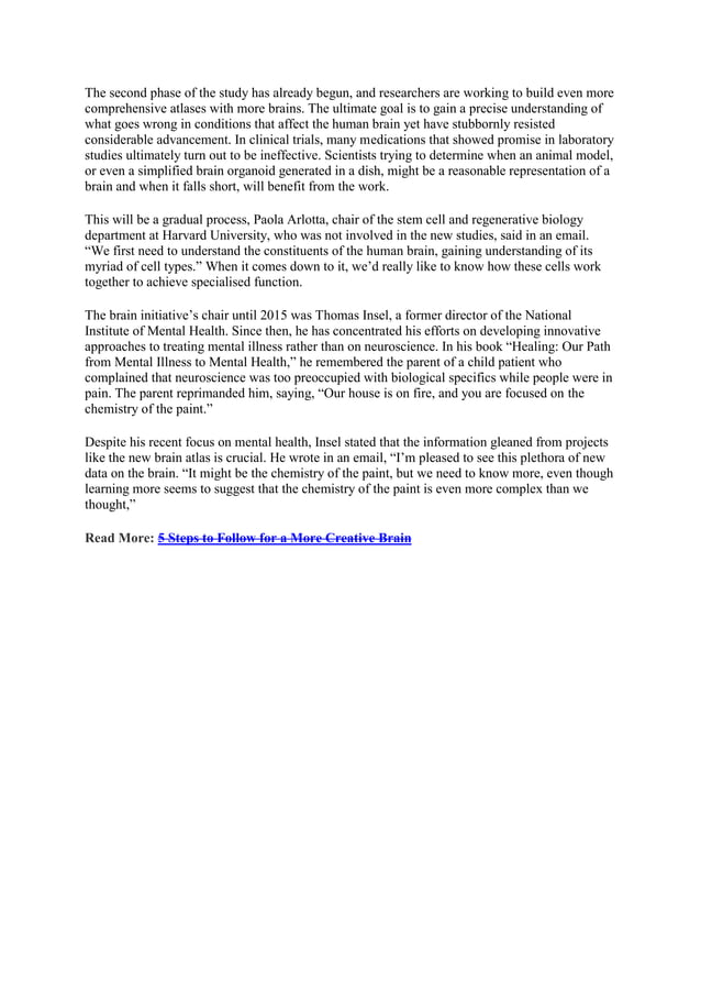 Human Brain Atlas' Maps The Intricate Organ In Stunning Detail | The ...