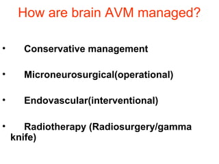 Brain avm | PPT