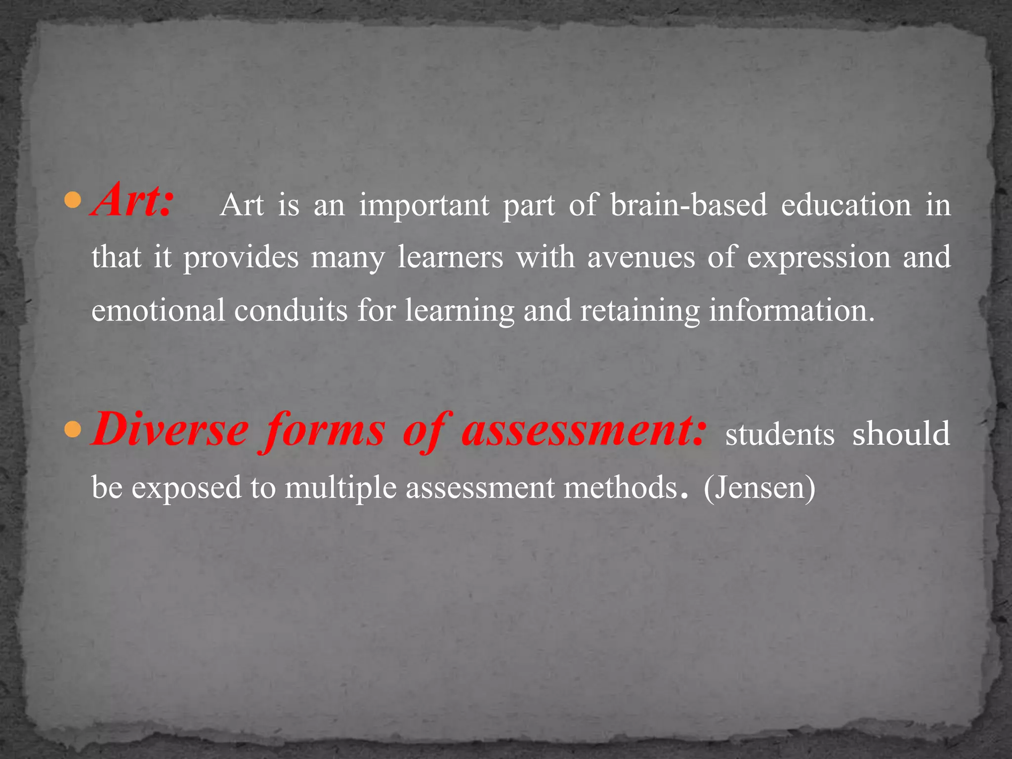 Brain based learning | PPTX