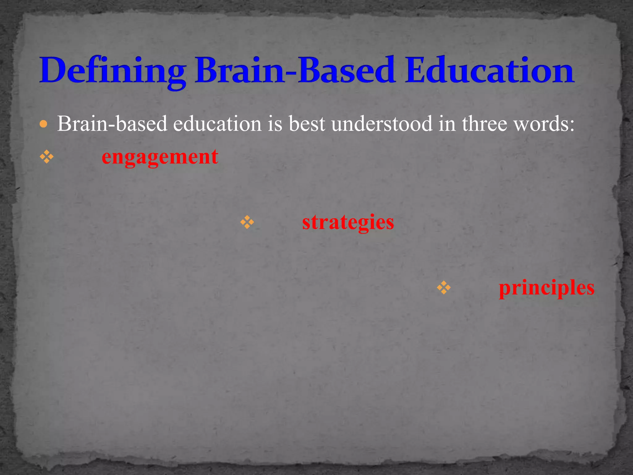 Brain based learning | PPTX