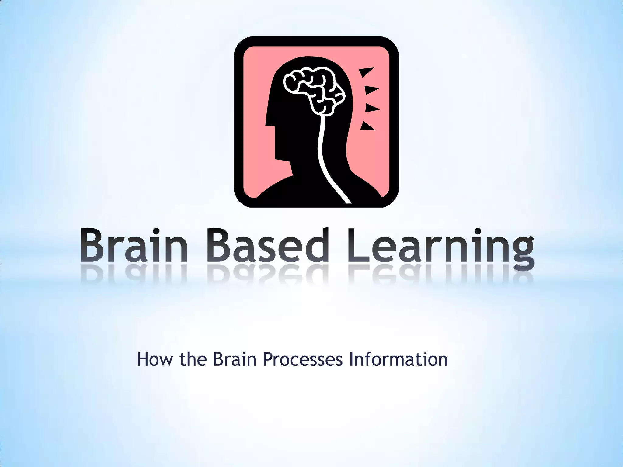 Brain Based Learning Information Processing | PPTX