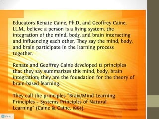 Brain Based Learning | PPTX