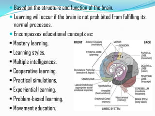 Brain Based Learning Theory | PPTX