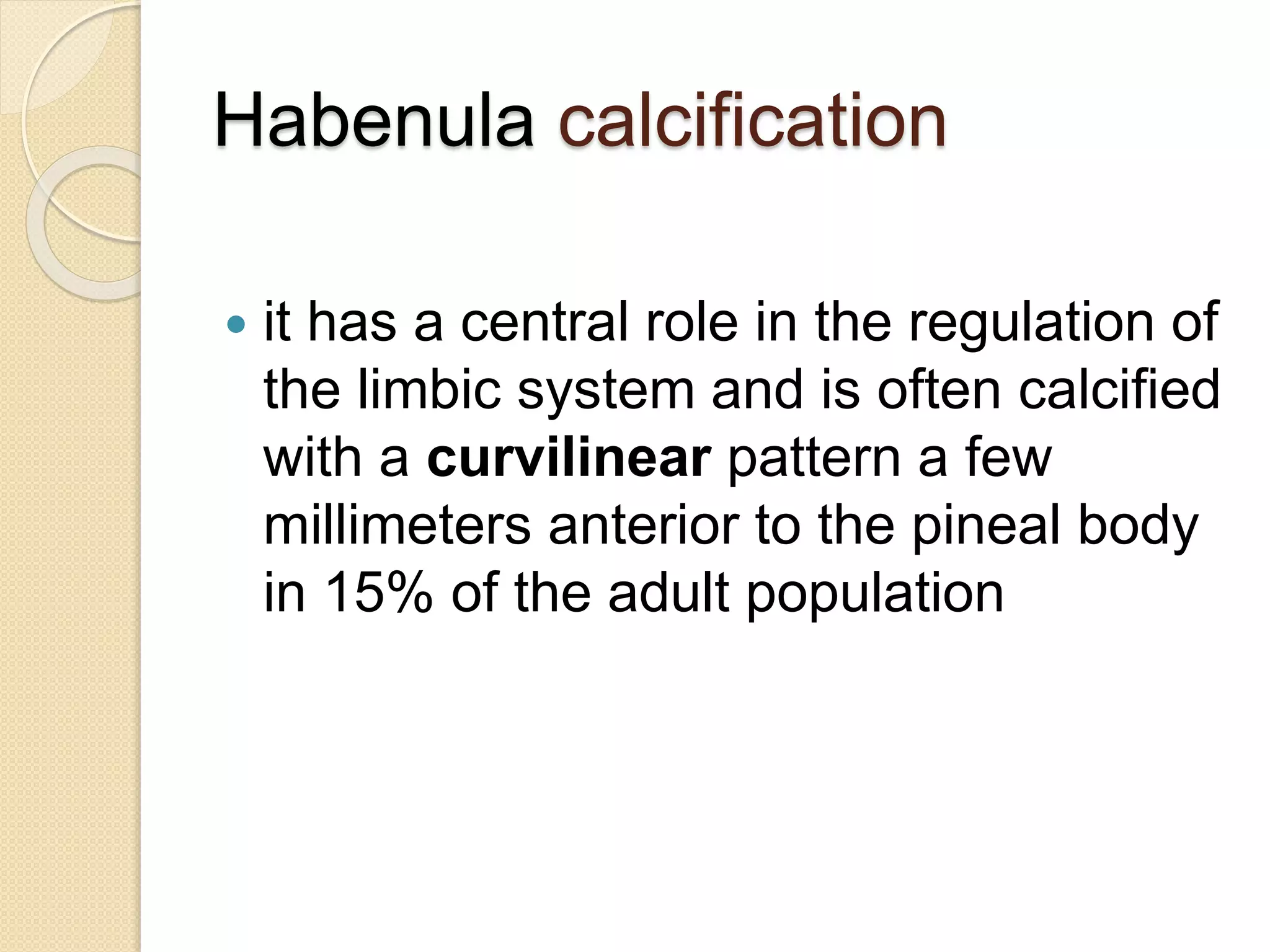 intracerebral calcification | PPTX