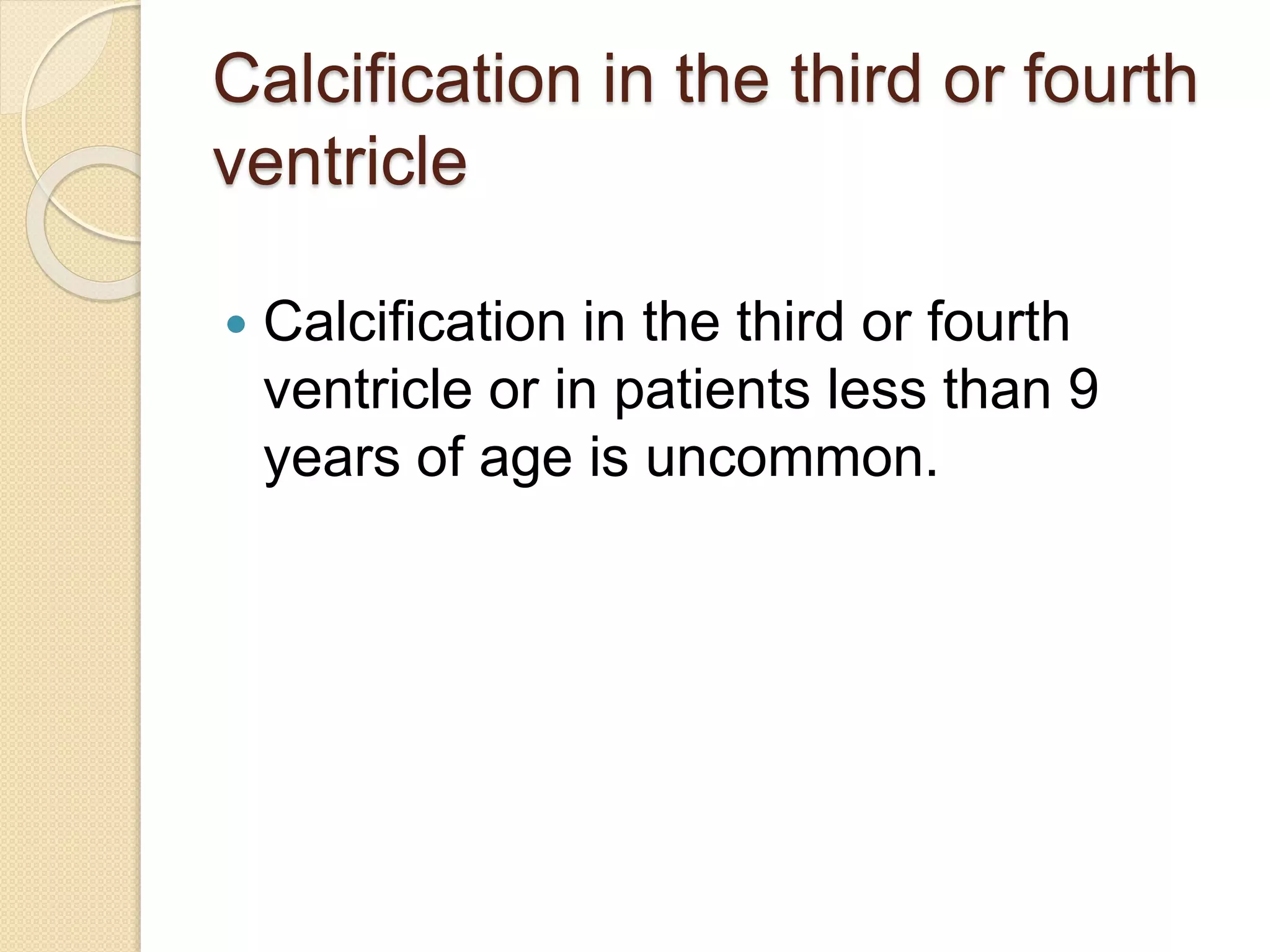 intracerebral calcification | PPTX