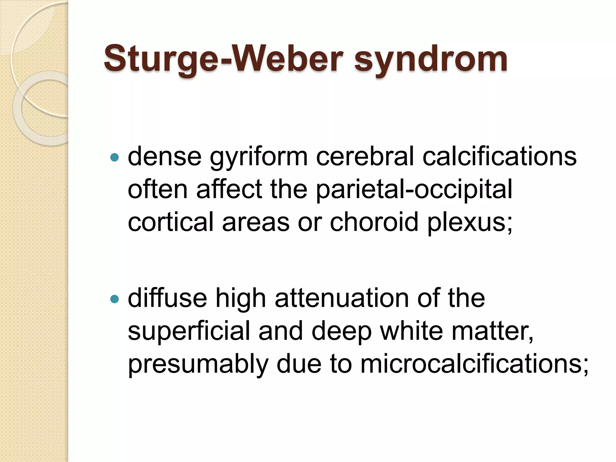 intracerebral calcification | PPTX