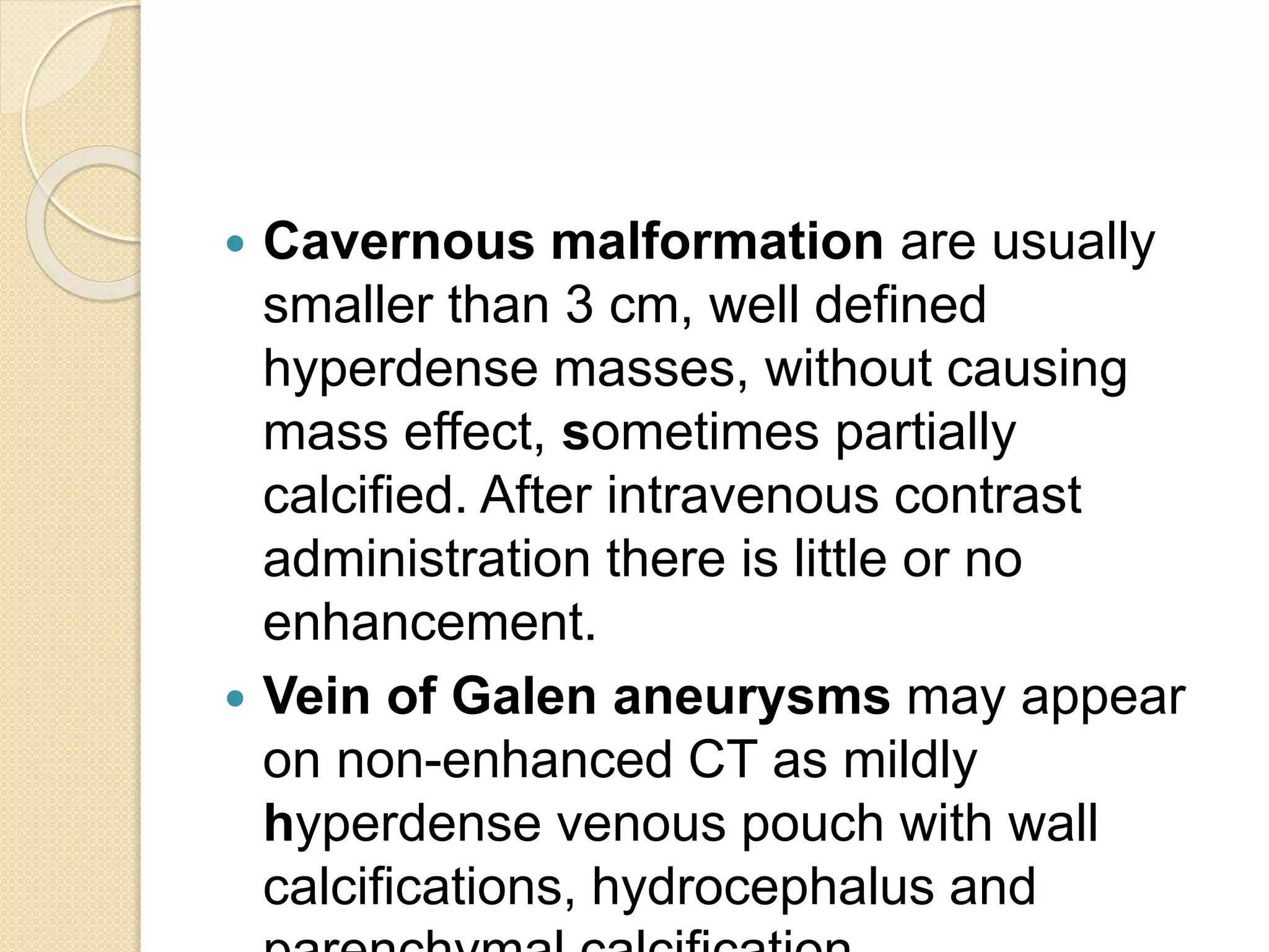 intracerebral calcification | PPTX
