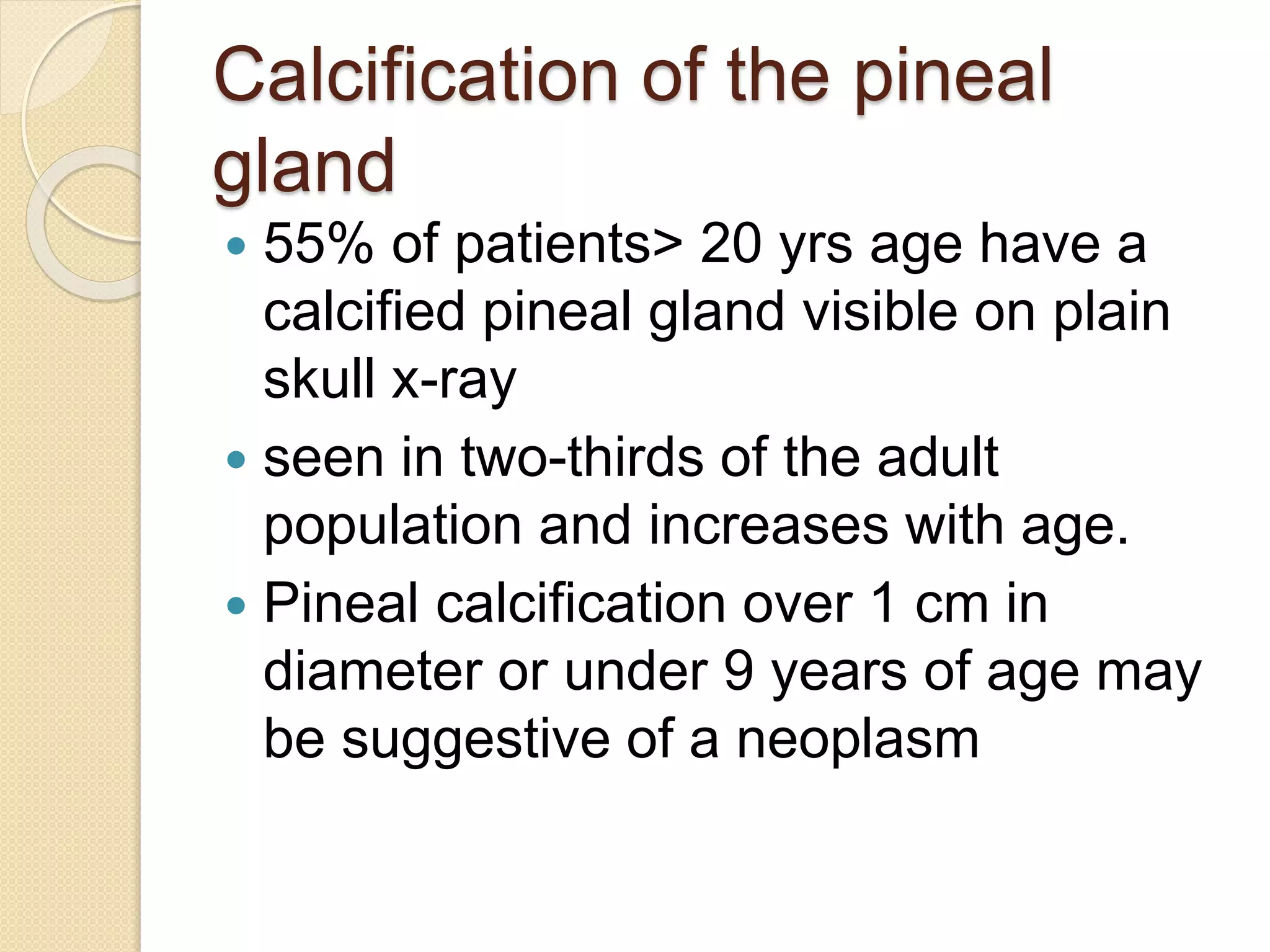 intracerebral calcification | PPTX