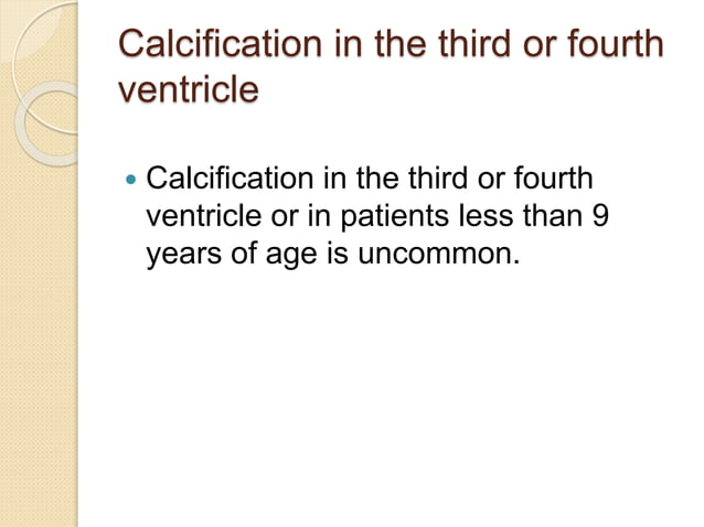 intracerebral calcification | PPTX | Brain and Nervous System Disorders ...