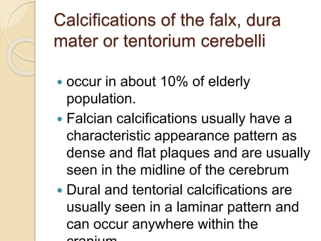 intracerebral calcification | PPTX | Brain and Nervous System Disorders ...