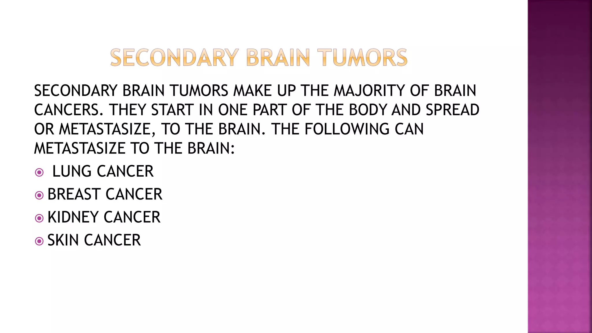 Brain cancer(Tumor) | PPTX