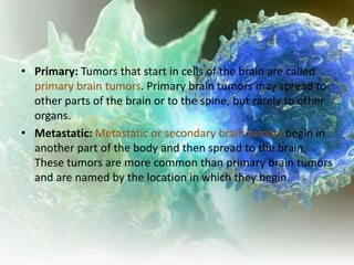 Most Common Primary Brain Tumor