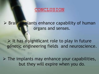 Brain chip technology | PPT