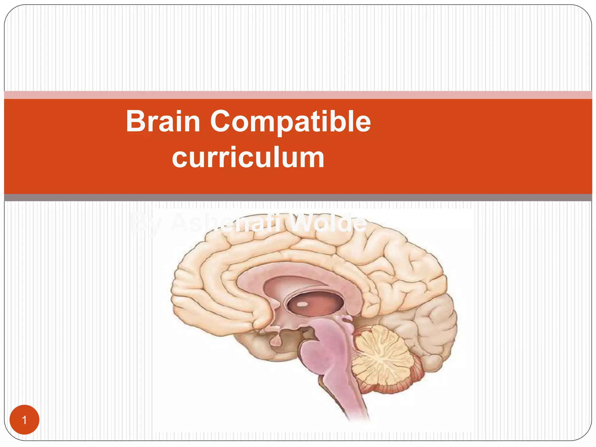 Brain compatible curriculum | PPTX