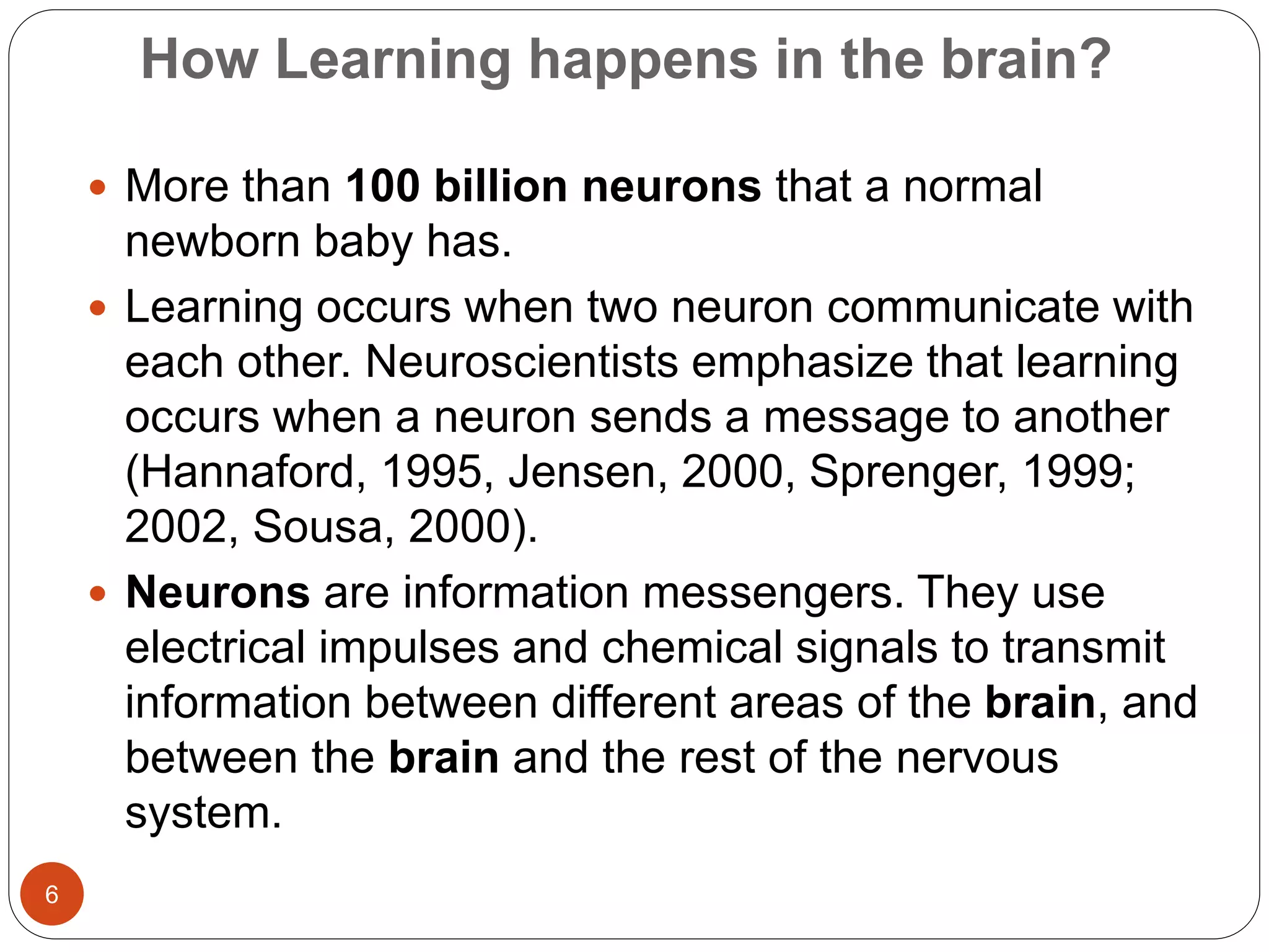 Brain compatible curriculum | PPTX