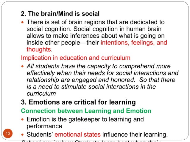 Brain compatible curriculum | PPTX
