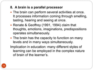 Brain compatible curriculum | PPTX