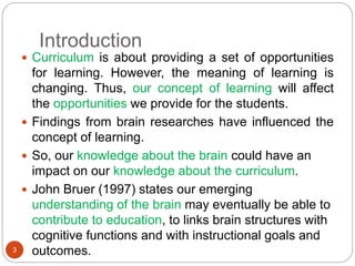 Brain compatible curriculum | PPTX