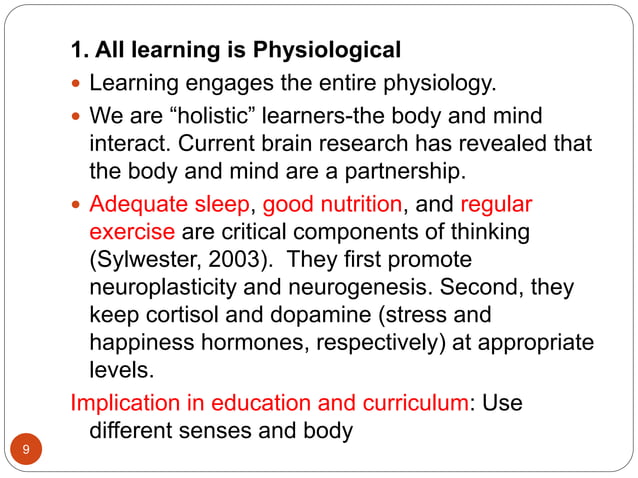 Brain compatible curriculum | PPTX