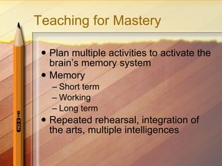 Brain Compatible Learning | PPT | Education