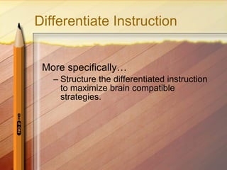 Brain Compatible Learning | PPT | Education