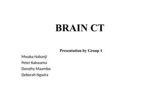 Brain Computed tomography.interpretation of brain ct | PPT