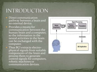 Brain computer interface | PPTX