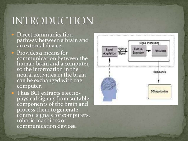 Brain computer interface | PPT