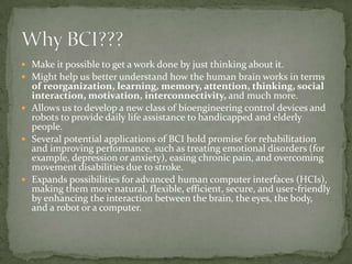 Brain computer interface | PPTX