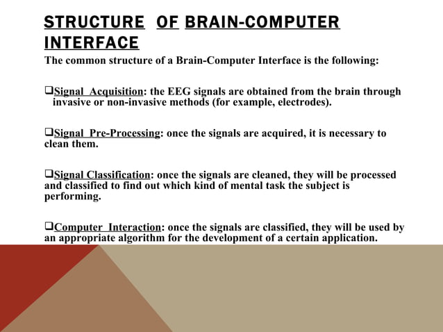 Brain computer interface | PPT