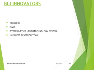 Braincomputerinterface ppt | PPT | Brain and Nervous System Disorders ...