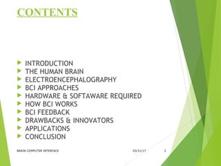 Braincomputerinterface ppt | PPT | Brain and Nervous System Disorders ...