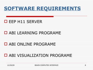 Brain Computer Interface | PPT | Brain and Nervous System Disorders ...